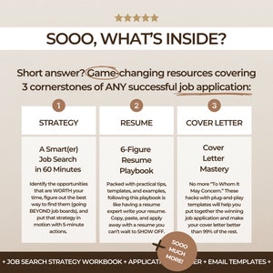 Job Search Bundle With FREE Resume Template, Job Search Strategy ...