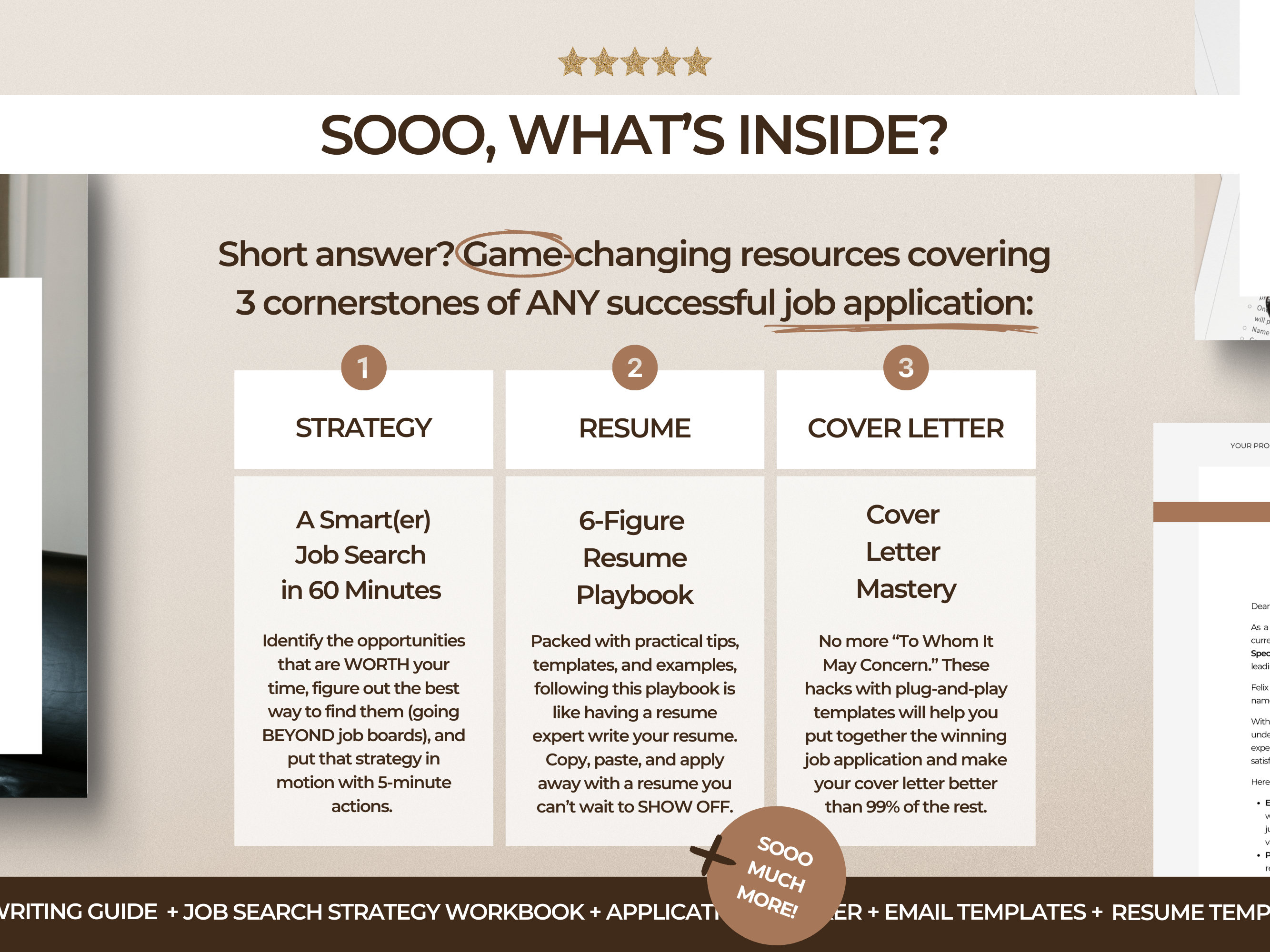 Job Application Bundle FREE Resume Template, Job Search Strategy ...