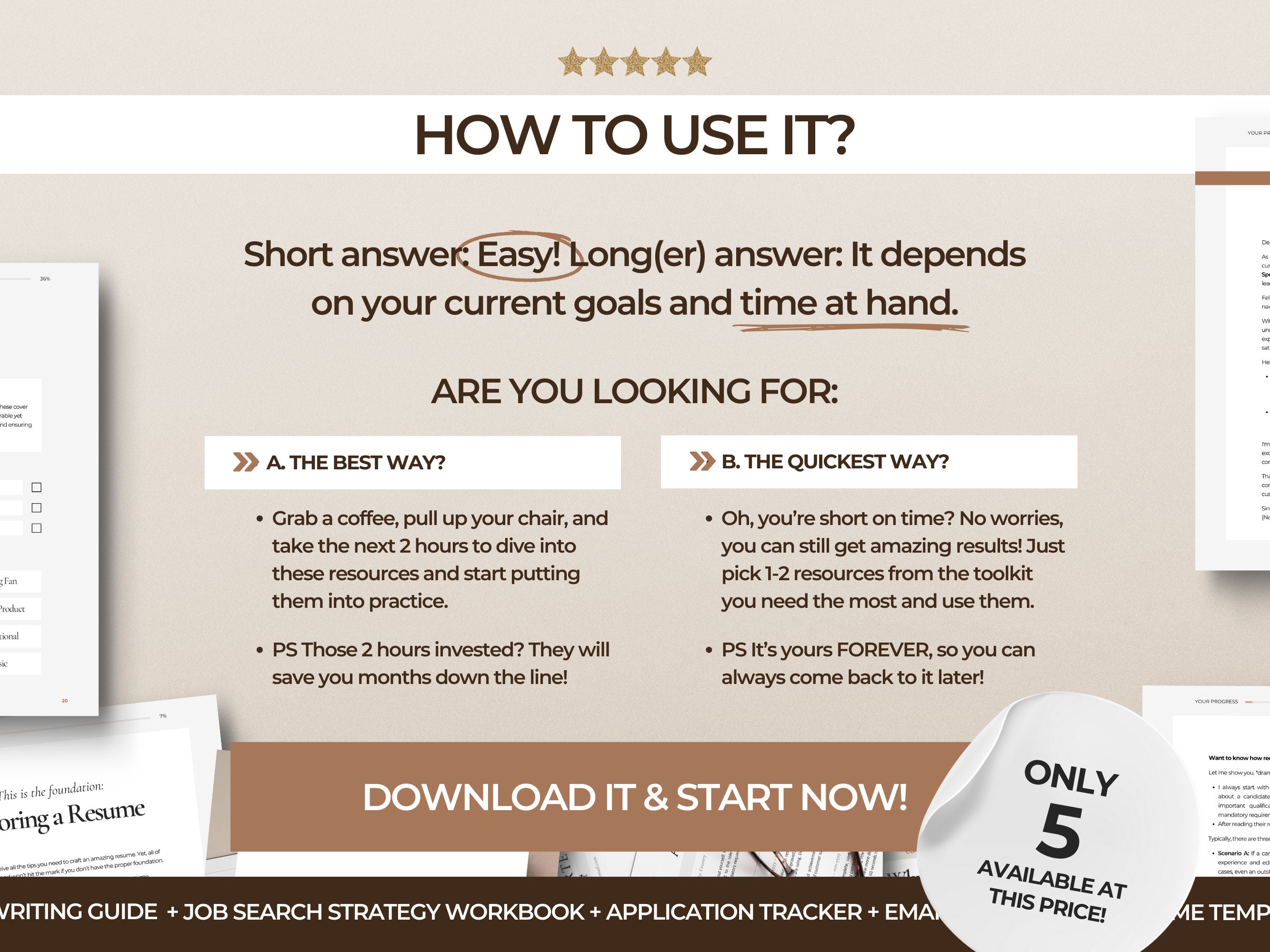 Job Search Bundle With FREE Resume Template, Job Search Strategy ...
