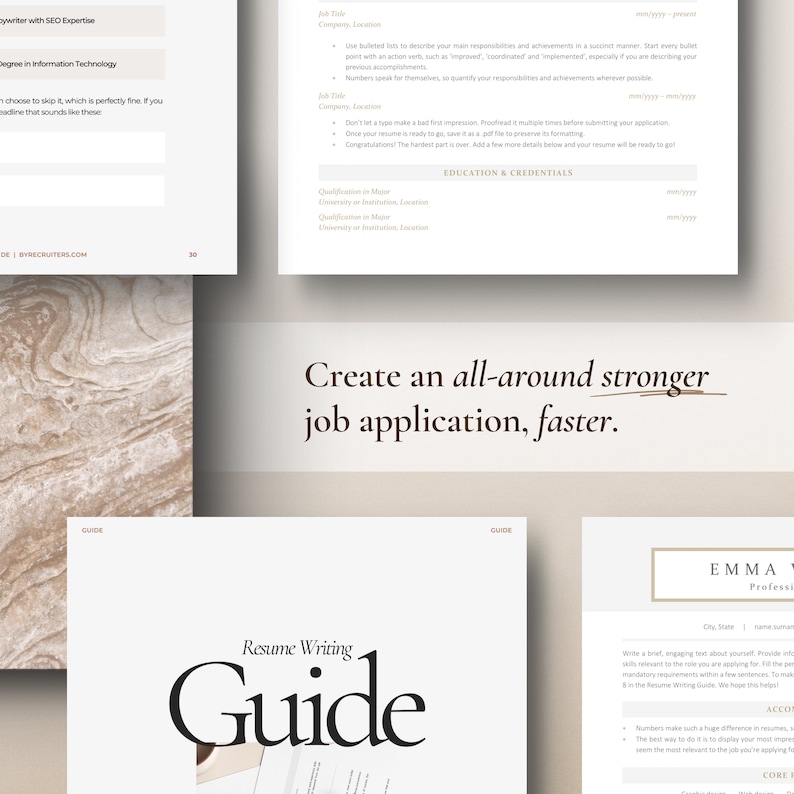 ATS Friendly Resume Template - Word, Pages - Modern ATS Resume Template ...