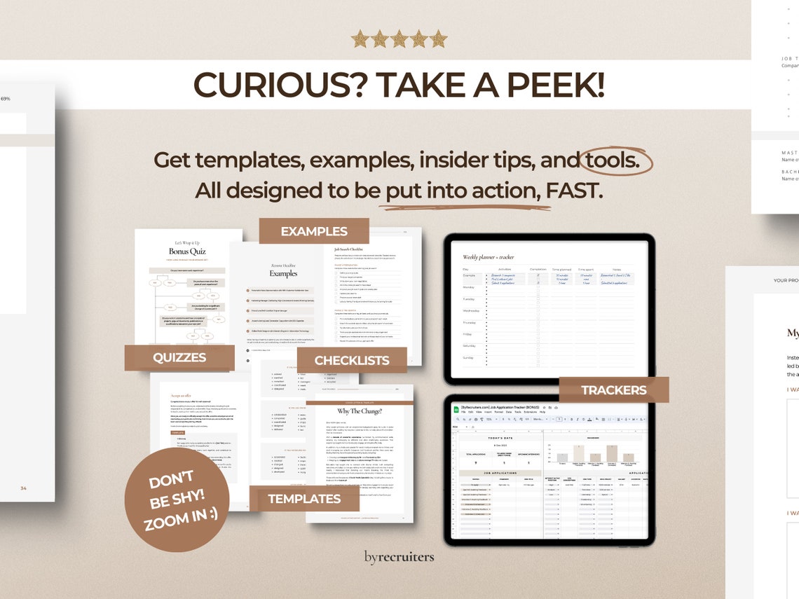 Job Search Bundle With FREE Resume Template, Job Search Strategy ...