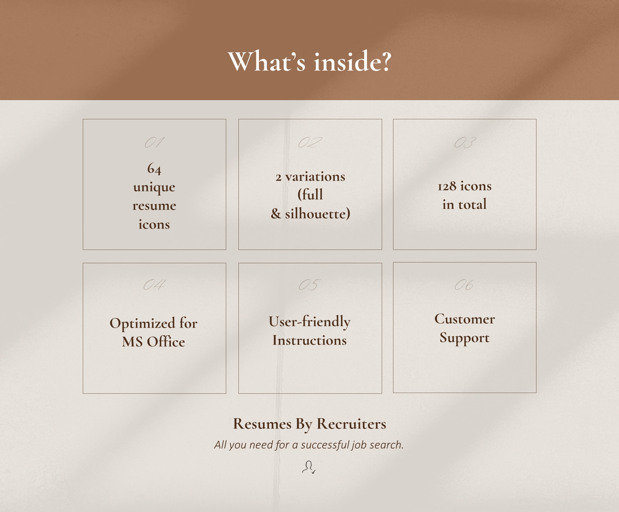 Resume Icons, Instant Download 128 Blue Icons for a Resume Including ...