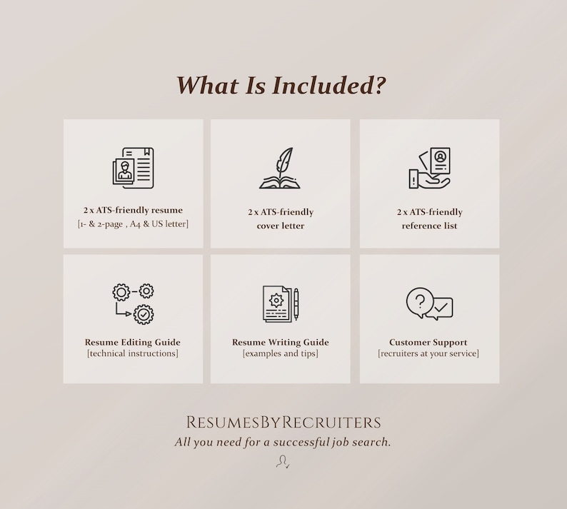 two-ats-friendly-resume-templates-instant-download-ats-cv-etsy