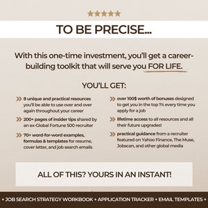 Job Search Bundle With FREE Resume Template, Job Search Strategy ...