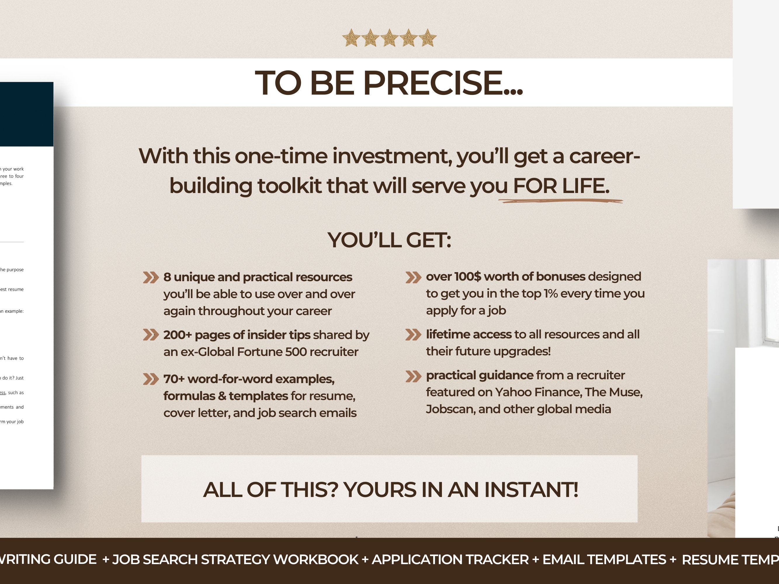 Job Search Bundle With FREE Resume Template, Job Search Strategy ...