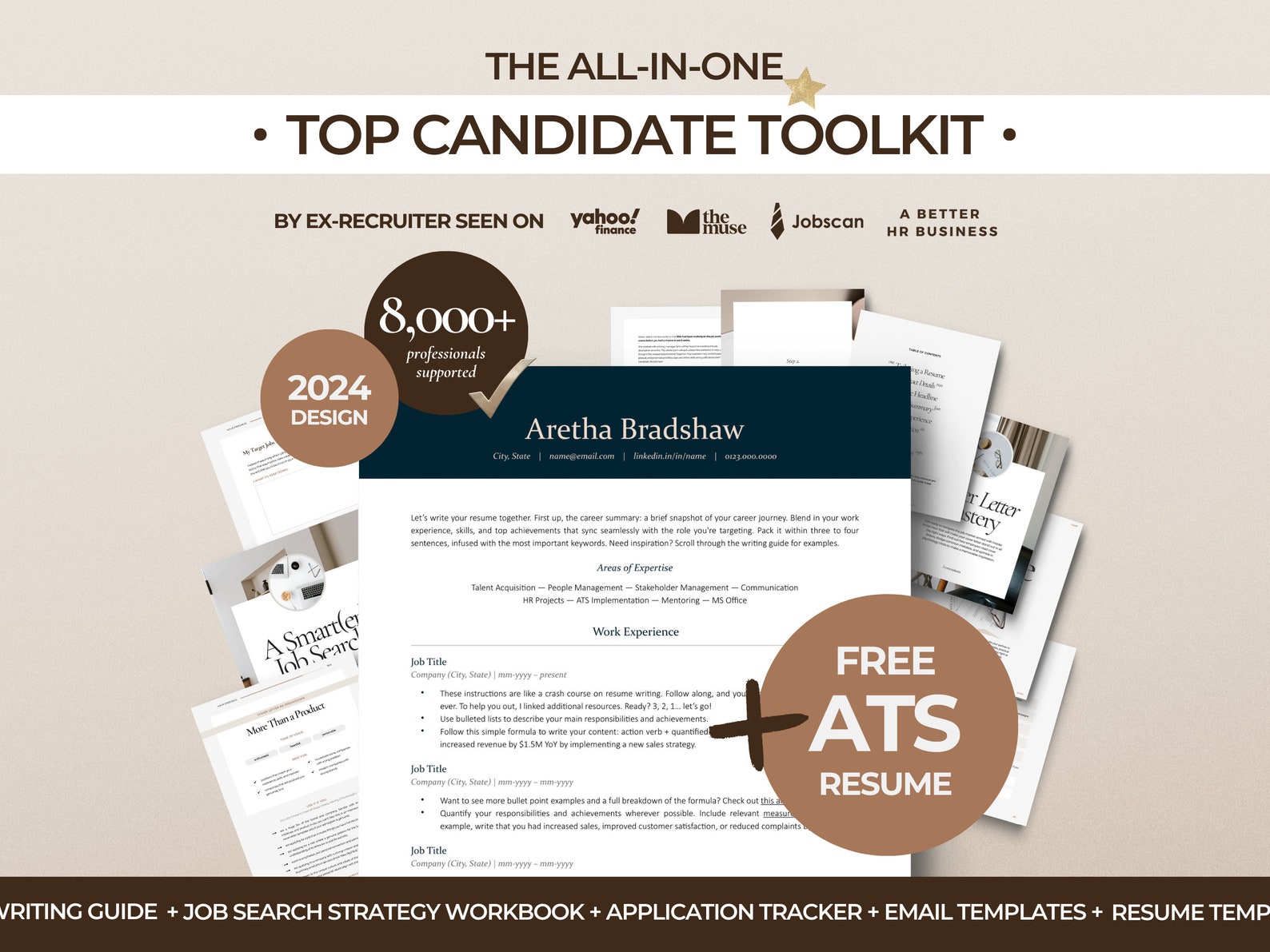 Job Search Bundle With FREE Resume Template, Job Search Strategy ...