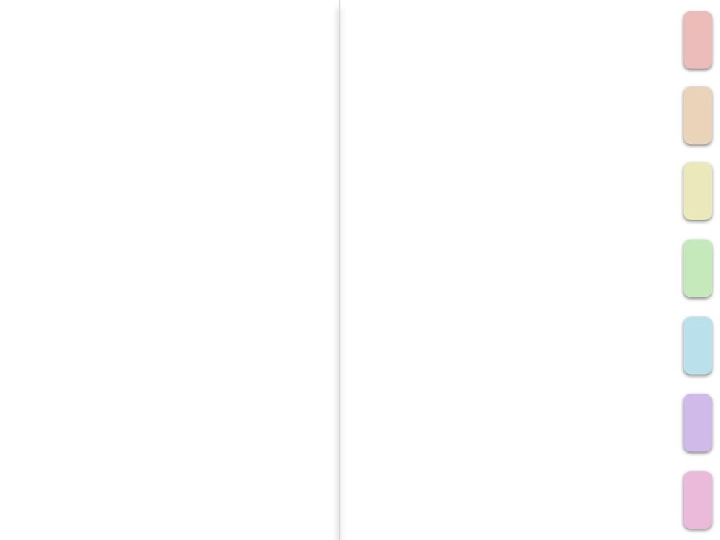 Bloc-notes numérique vierge avec onglets hypertexte, Paysage, Pastel ...