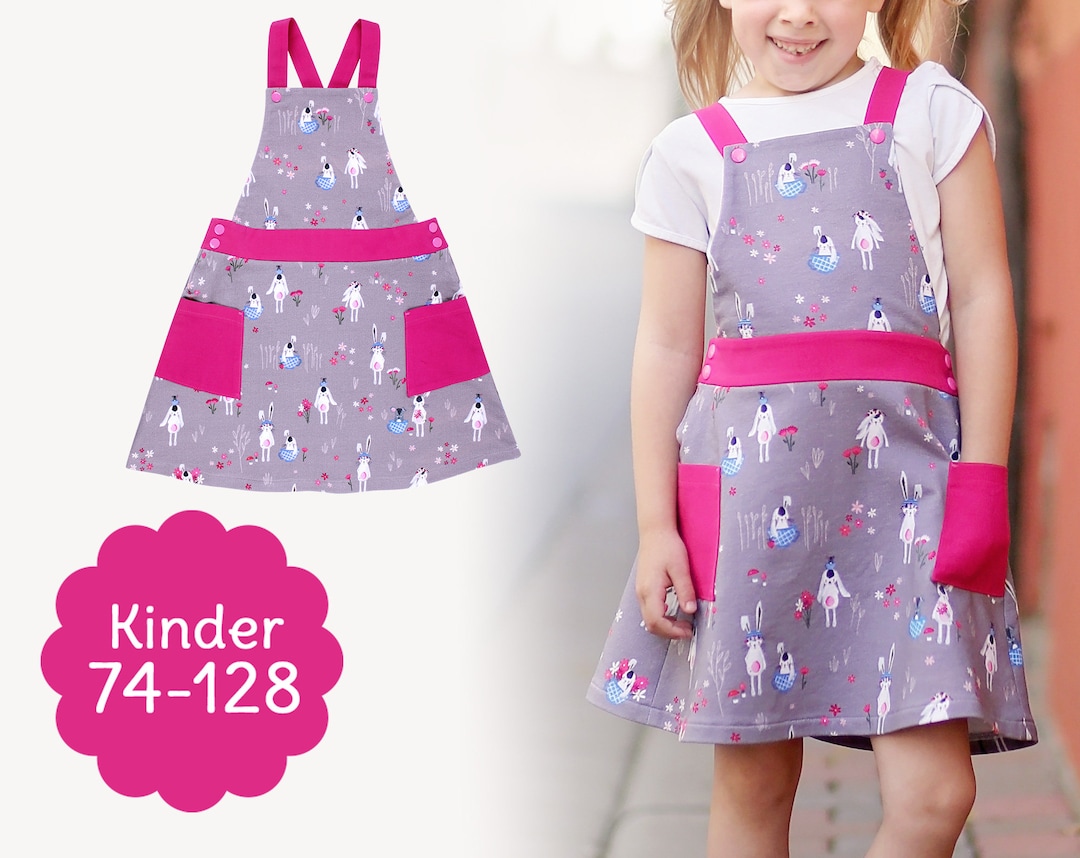 Sewing Pattern Bib Dress monika for Children - Etsy