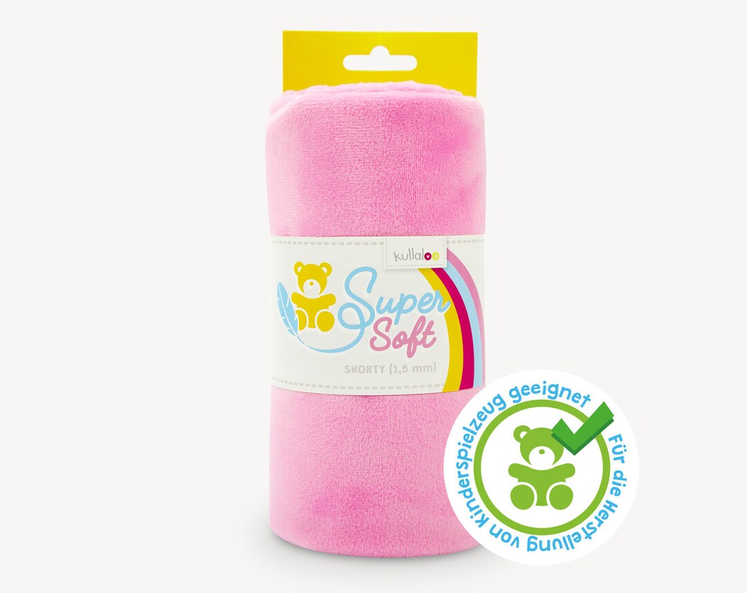 Supersoft SHORTY 1.5 Mm Pile Ultra Soft Plush / Cuddle Fabric 100x75 Cm ...