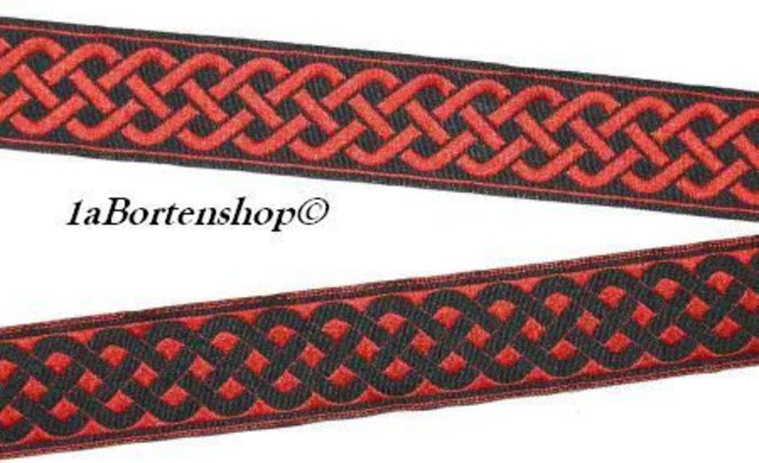 Woven Ribbon Celtic Knot, Red 2 Cm, Greek Knot - Etsy