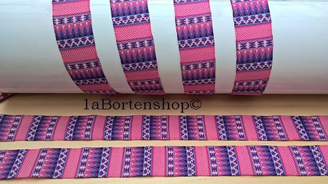 Webband Mexico, Diamond Pattern, Purple Pink - Etsy
