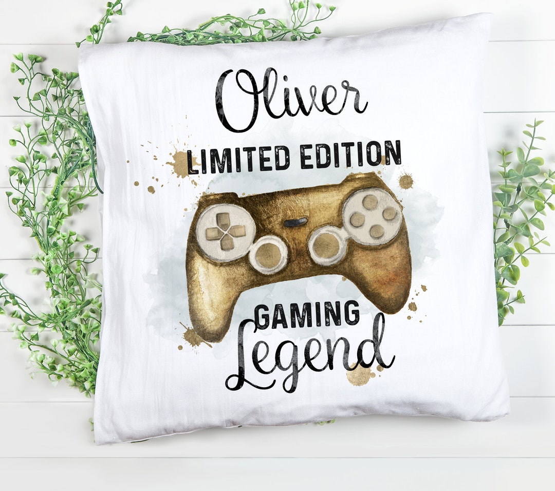 Personalised Gamer Cushion Boy Gaming Cushion Boys Birthday Gift Gaming ...
