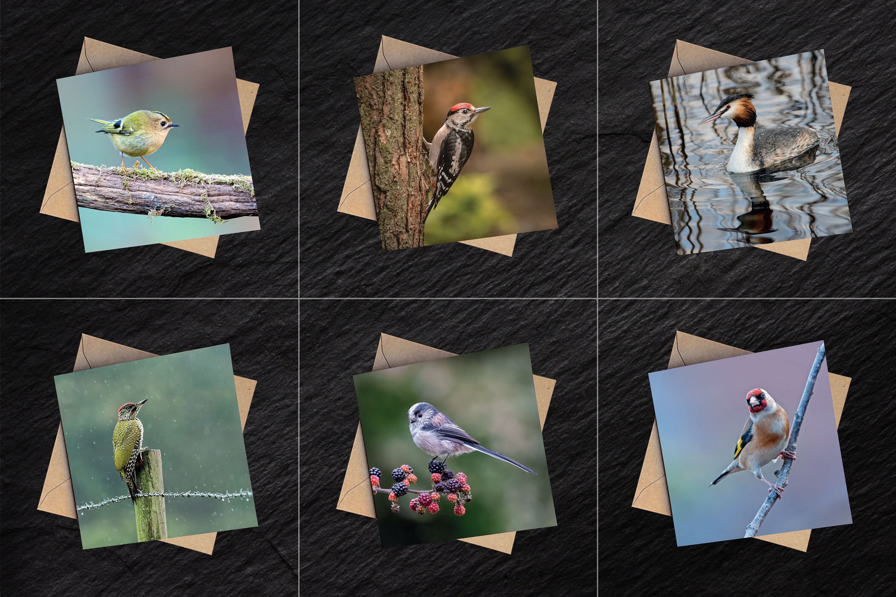Set of 6 Blank Bird Greeting Cards – Wildlife Cards – Bird Lovers Photo ...