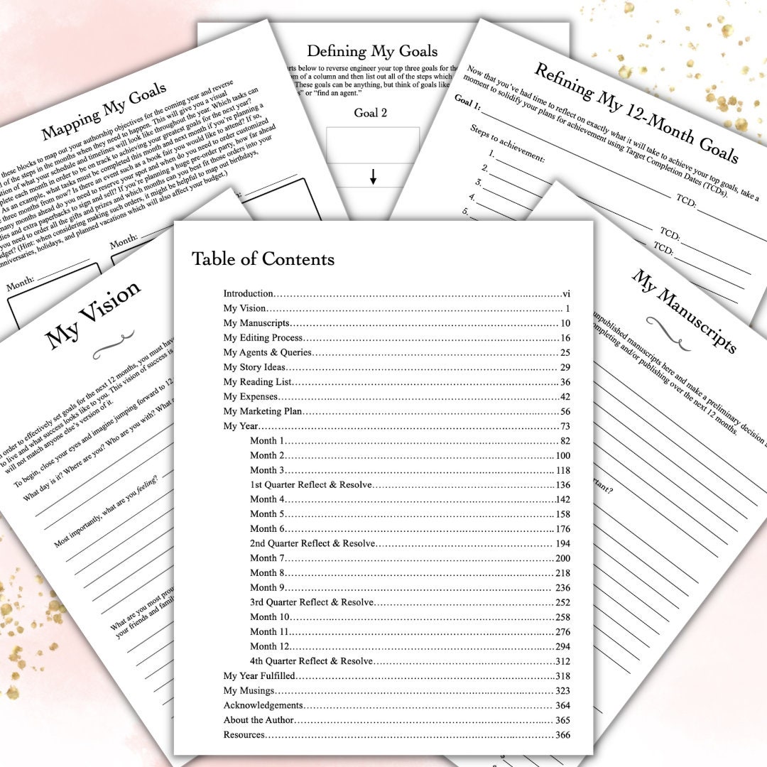 The Ultimate Authorship Planner - Printable - Etsy