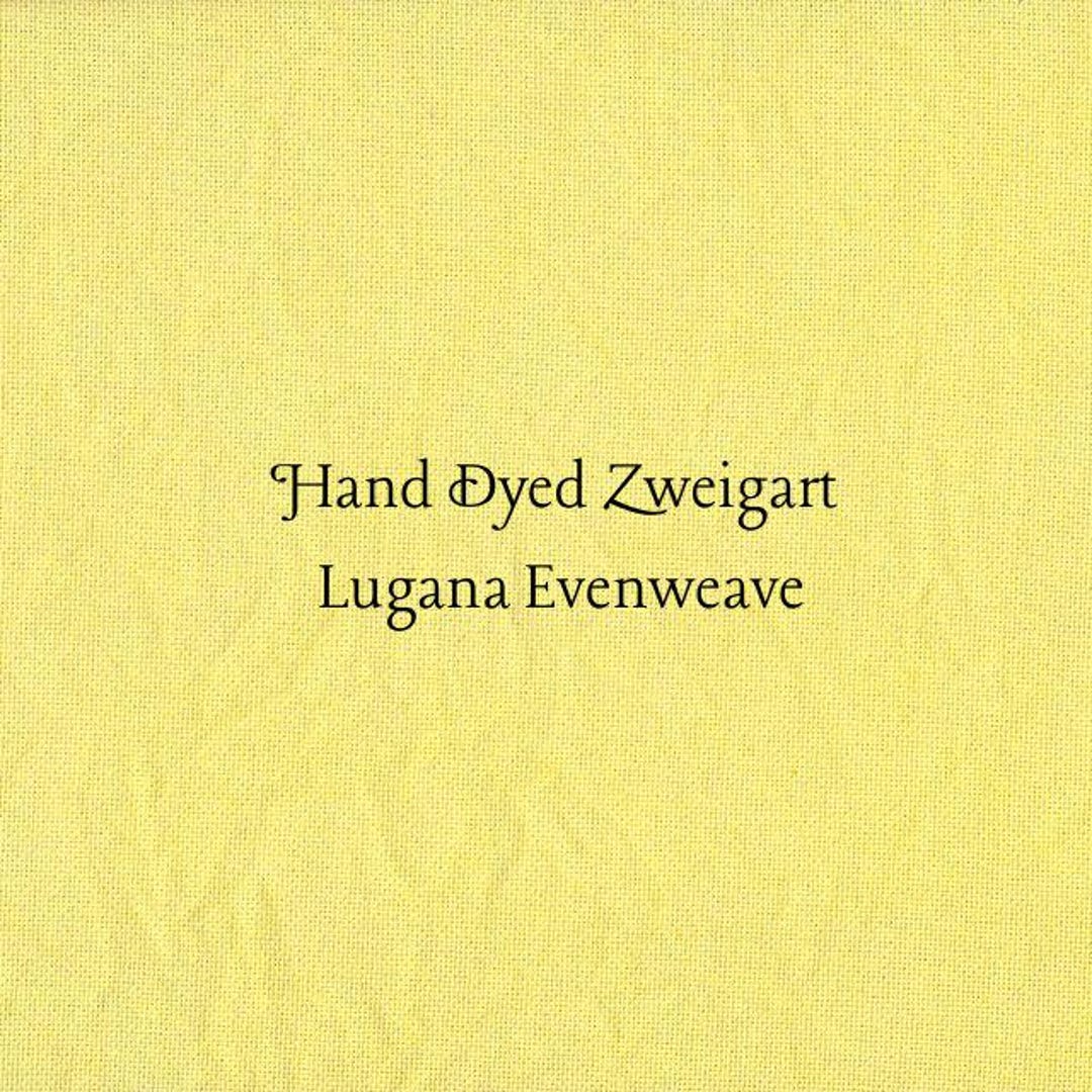 Tweety Bird Yellow Lugana Evenweave (LG-55) Hand Dyed Zweigart Cross ...