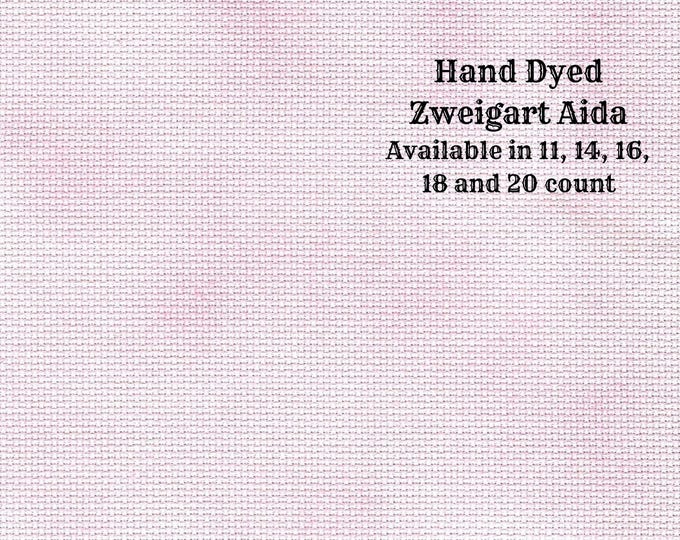 Cotton Candy Aida Z-BDA-8-65-PT Hand Dyed Zweigart Cross Stitch Fabric ...