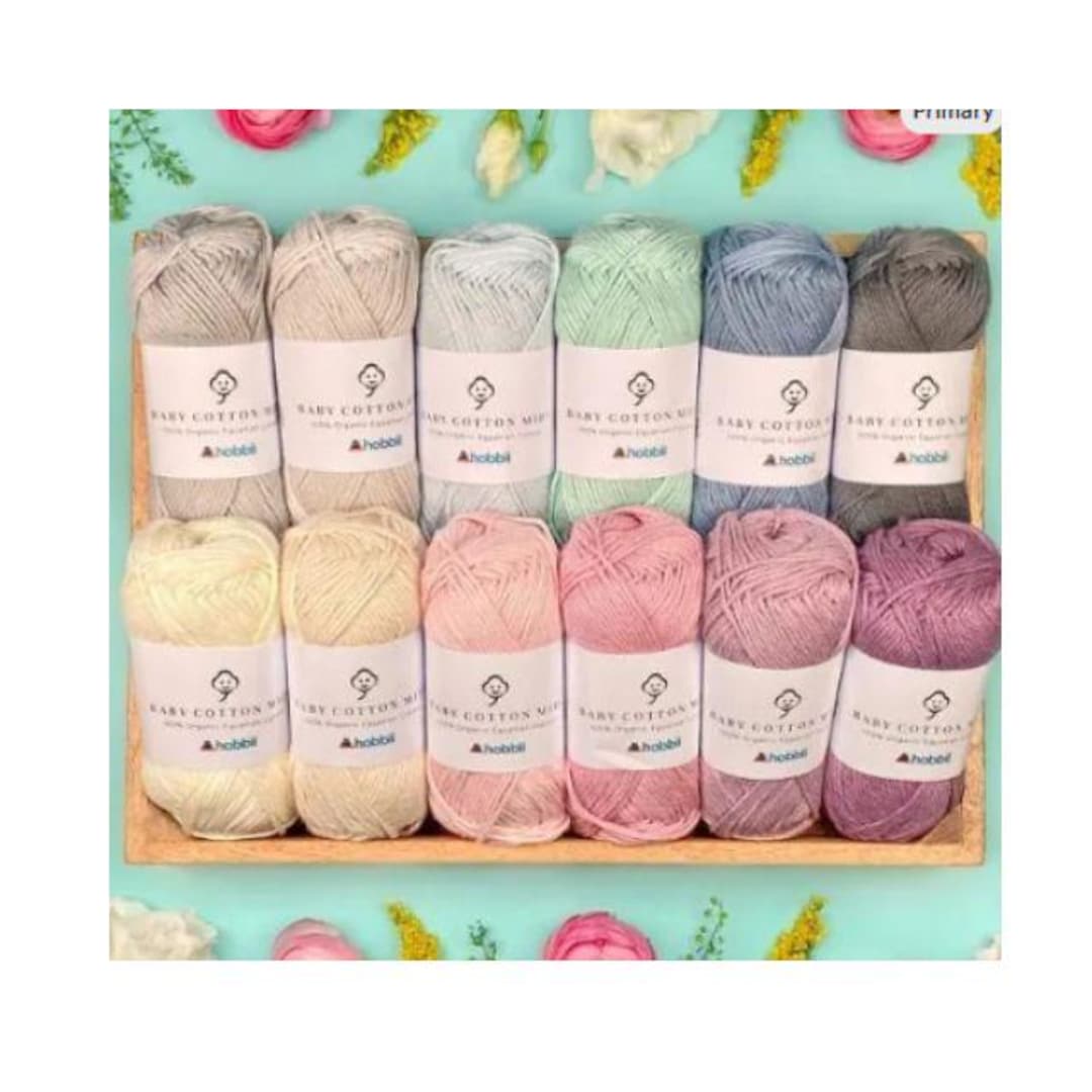 Baby Cotton Organic Midi Yarn From Hobbii ~ 100% Certified Egyptian ...
