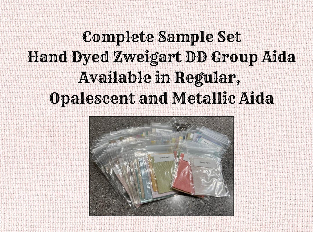 DD Group Hand Dyed Aida Sample Set - Complete Set of Samples From ...
