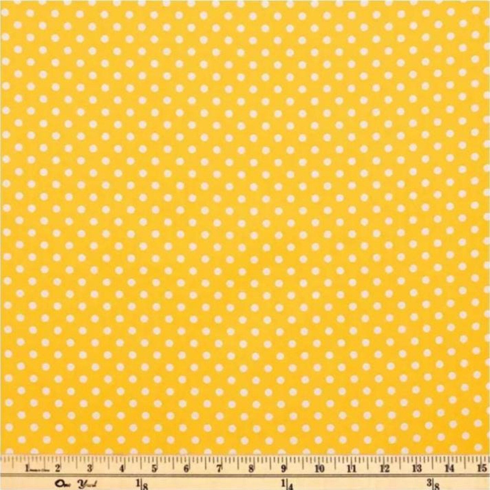 Yellow Spotty Negative Dots Fabric From Brother Sister Design Studio ...