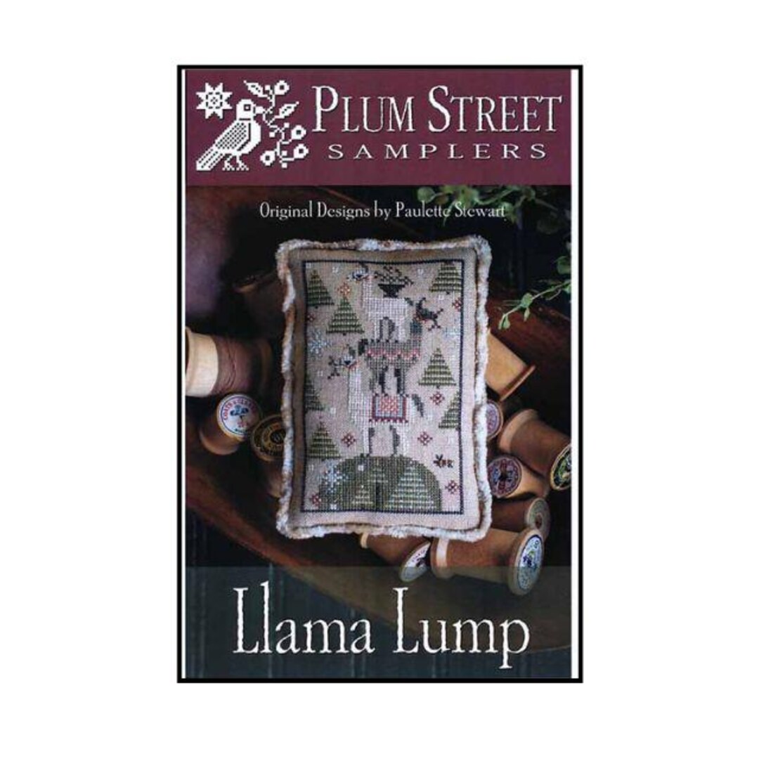 PAPER Cross Stitch Chart - Llama Lump From Plum Street Samplers - Etsy