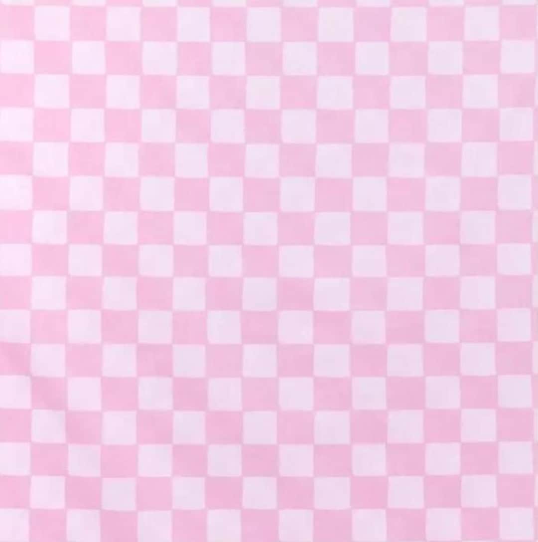Pink Tonal Checker Calico Fabric From Brother Sister Design Studio ...