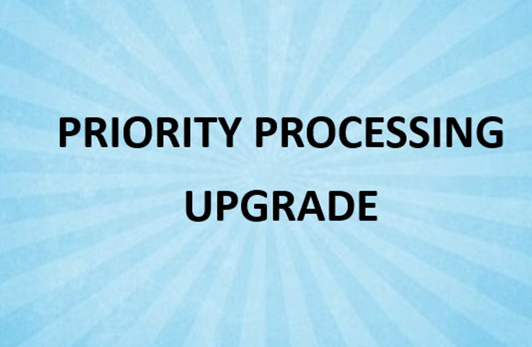 Priority Processing Upgrade - Etsy