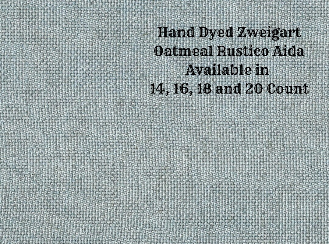 Summer Lake Rustic Aida (OR-DDA-39) ~ Hand Dyed Zweigart Oatmeal ...
