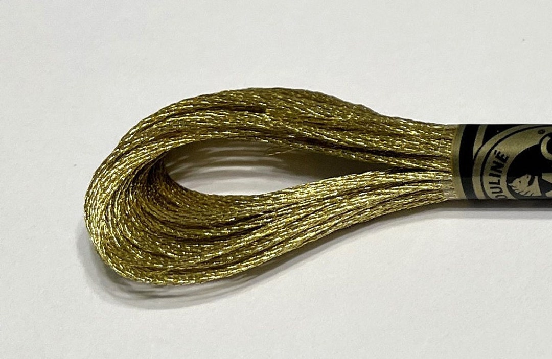 DMC E3821 Gold Light Effects Metallic Thread 6 Strand Embroidery Floss - Etsy