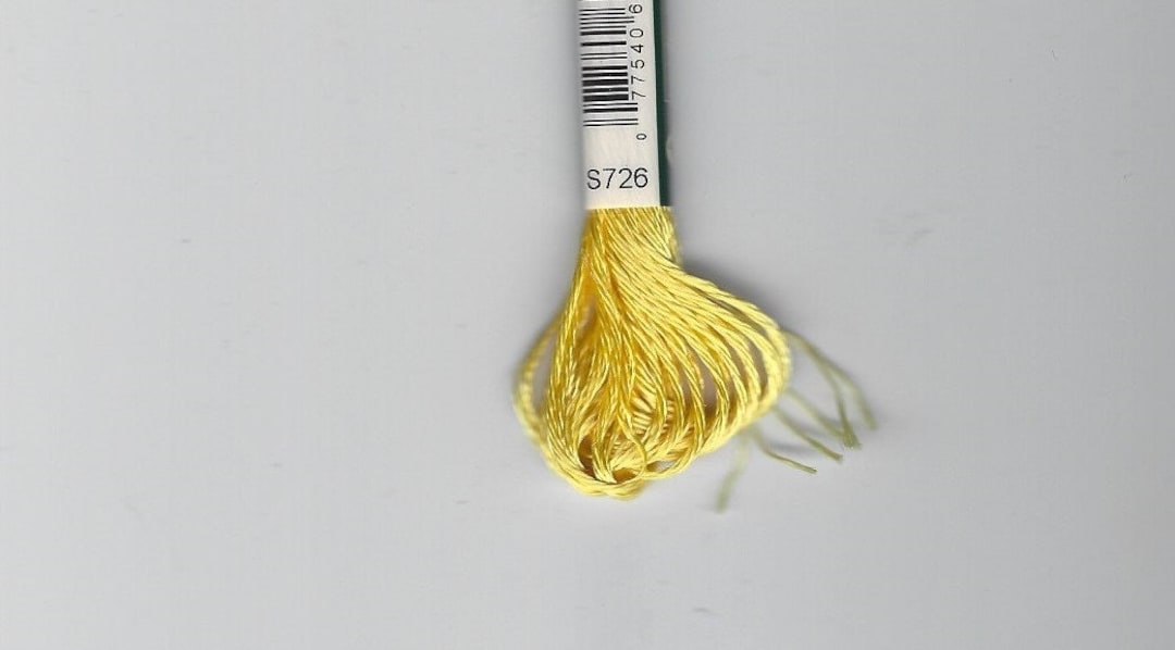 DMC S726 Gold 6 Strand SATIN Embroidery Floss - Etsy