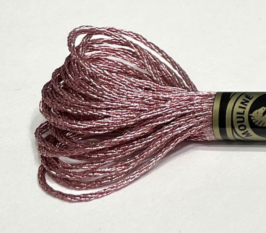 DMC E316 Pink Light Effects Metallic Thread 6 Strand Embroidery Floss - Etsy