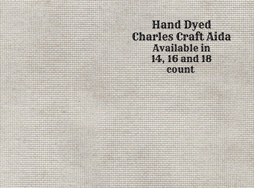 Taupe Aida (CC-BDA-57) ~ Hand Dyed Dmc/charles Craft Cross Stitch ...