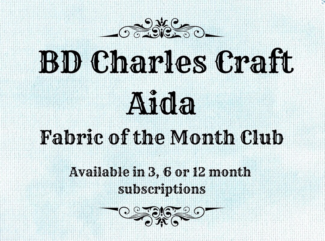 BD Charles Craft Aida Fabric of the Month Club ~ Hand Dyed Cross Stitch ...