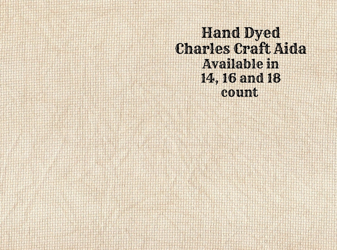 Cafe Au Lait Aida (CC-DDA-22) ~ Hand Dyed Dmc/charles Craft Cross ...