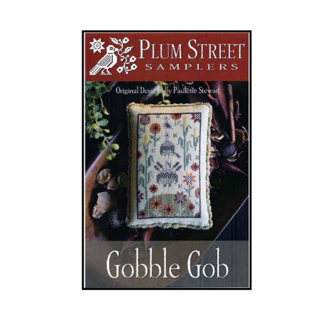 PAPER CHART - Gobble Gob From Plum Street Samplers - Cross Stitch ...