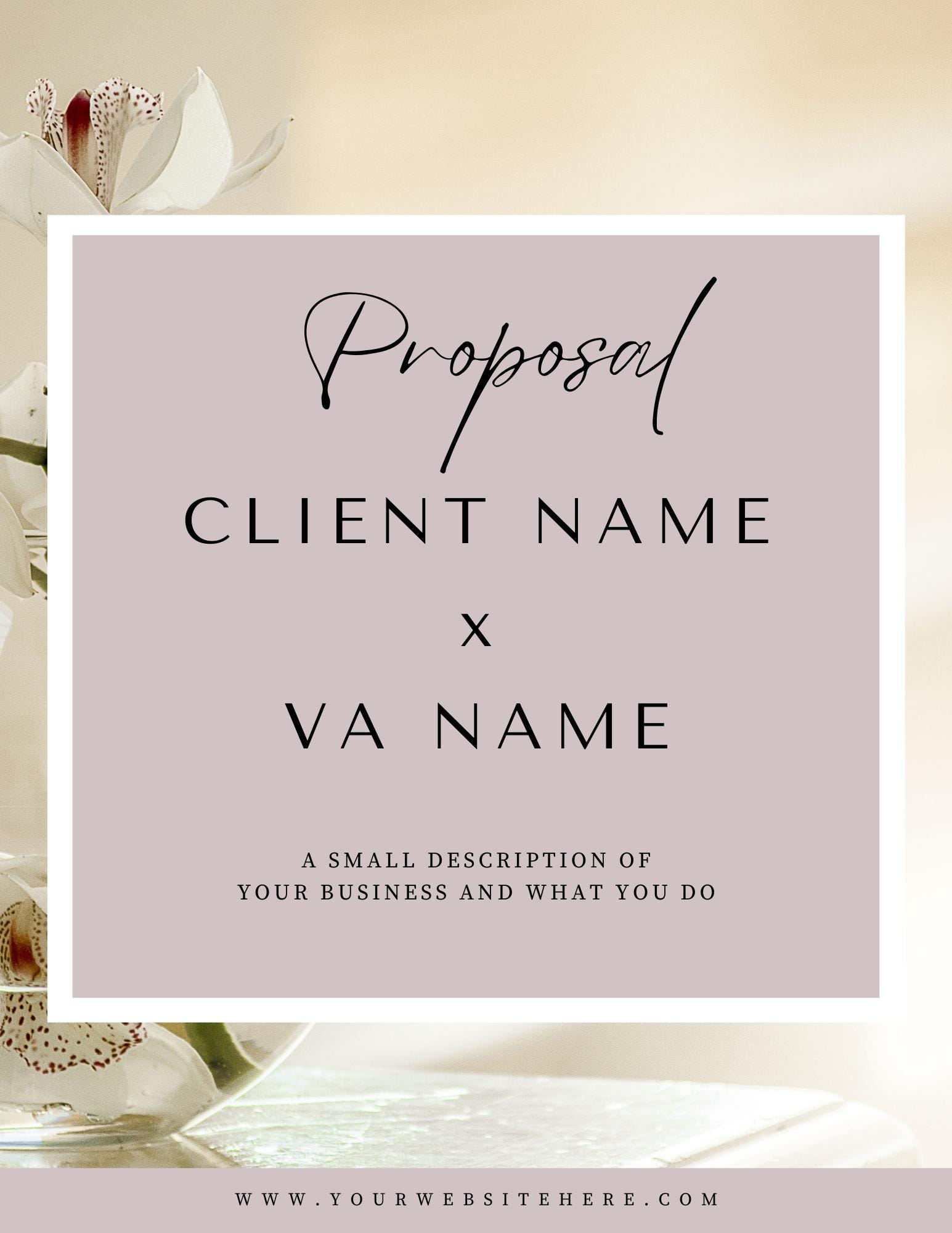 VA Business Proposal, Welcome Pack & Contract Bundle | Editable ...
