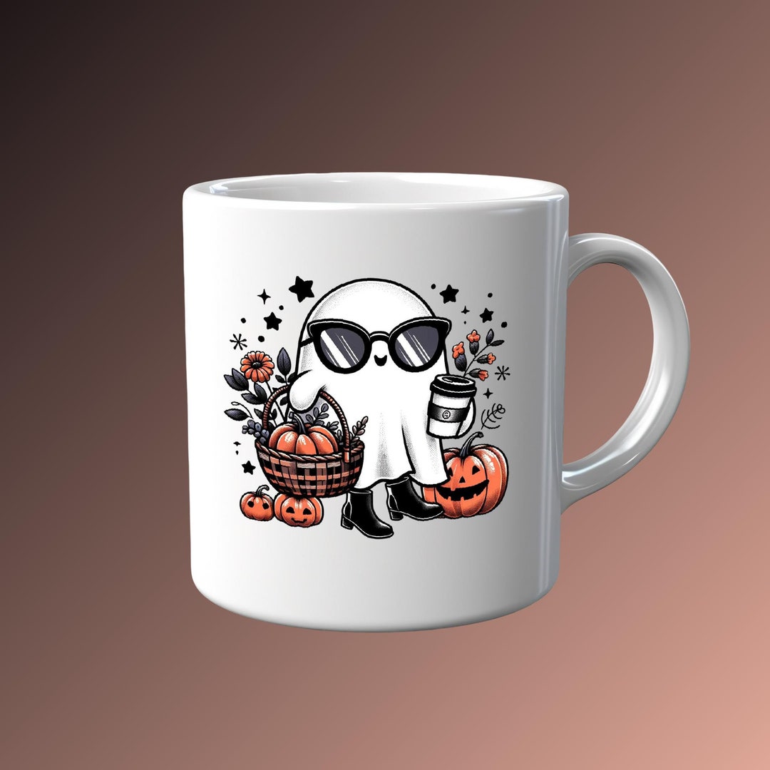 Cute Halloween Ghost Clipart Instant Download Halloween Design Pumpkin ...