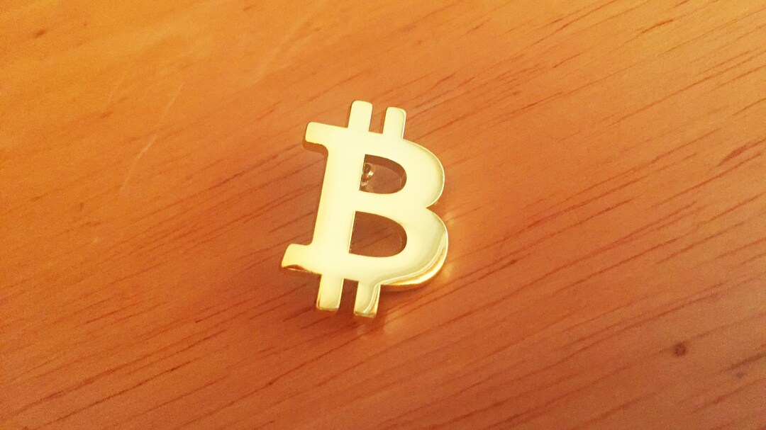 Bitcoin BTC Crypto Pin Badge, Cufflinks - Etsy