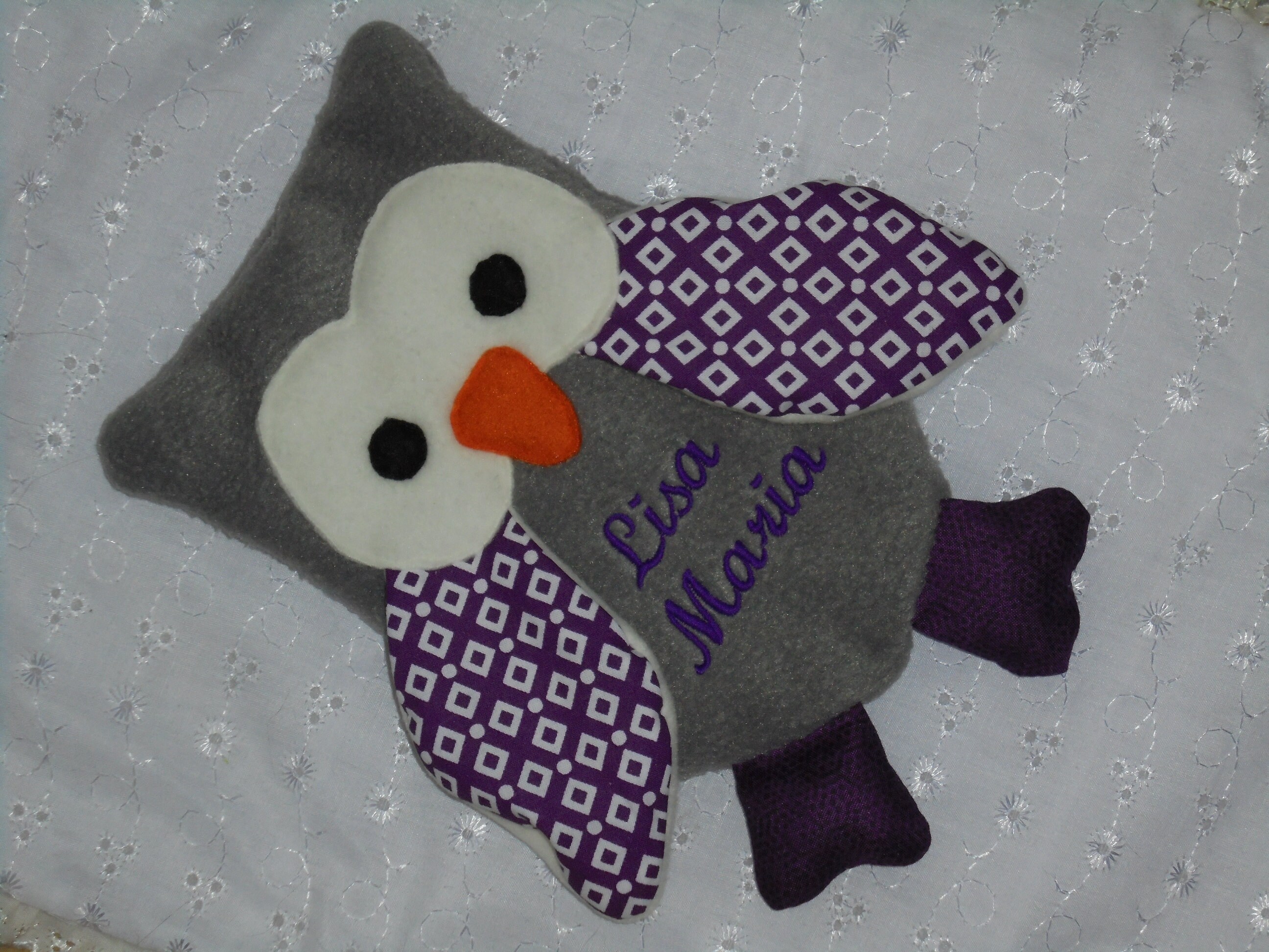 Heat Pad Owl With Name - Etsy