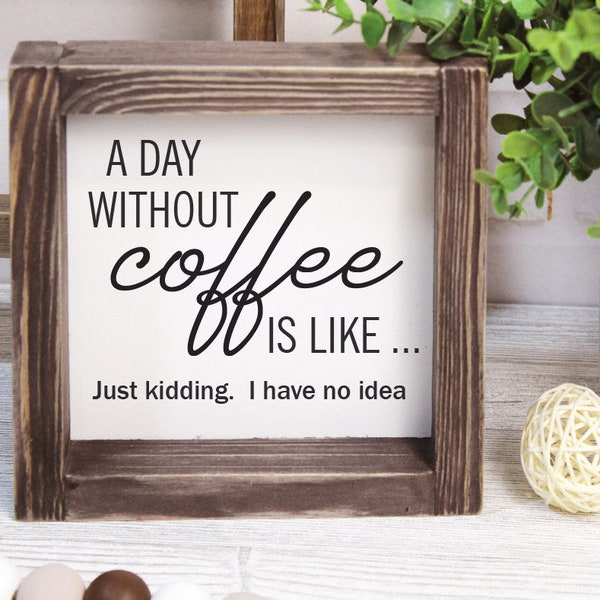 Wooden Coffee Sign - Etsy