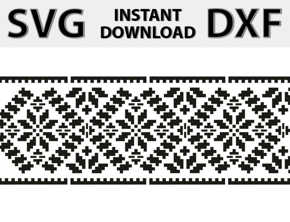 Ukrainian Vyshivanka Stencil Digital Template SVG DXF Eps Png | Etsy