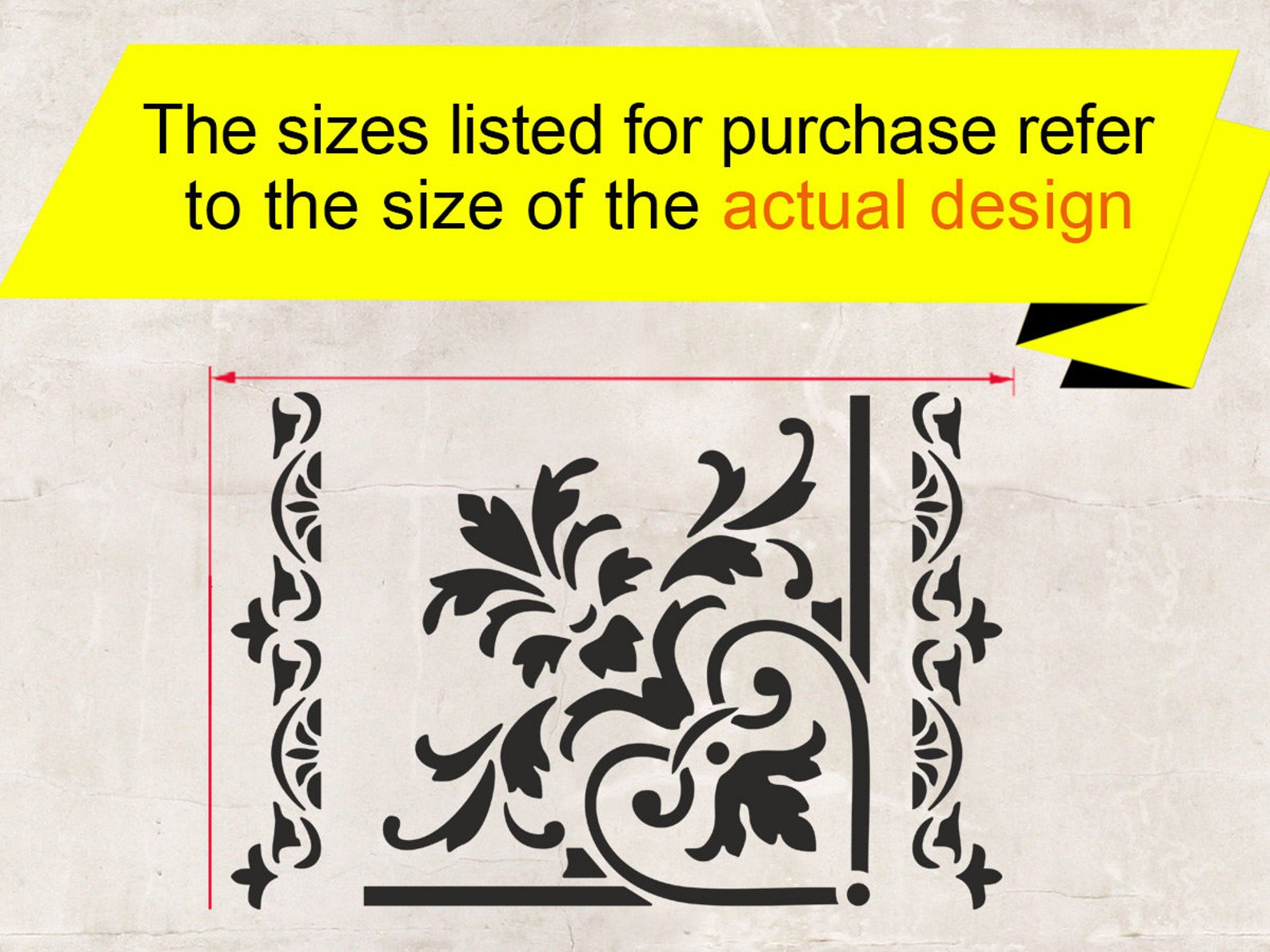 Versailles Decor Stencil Reusable DIY Craft Mylar Stencil for - Etsy