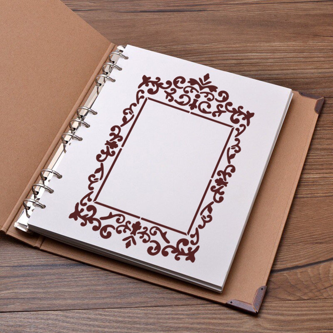 Vintage Frame Stencil Reusable DIY Craft Mylar Stencil for - Etsy