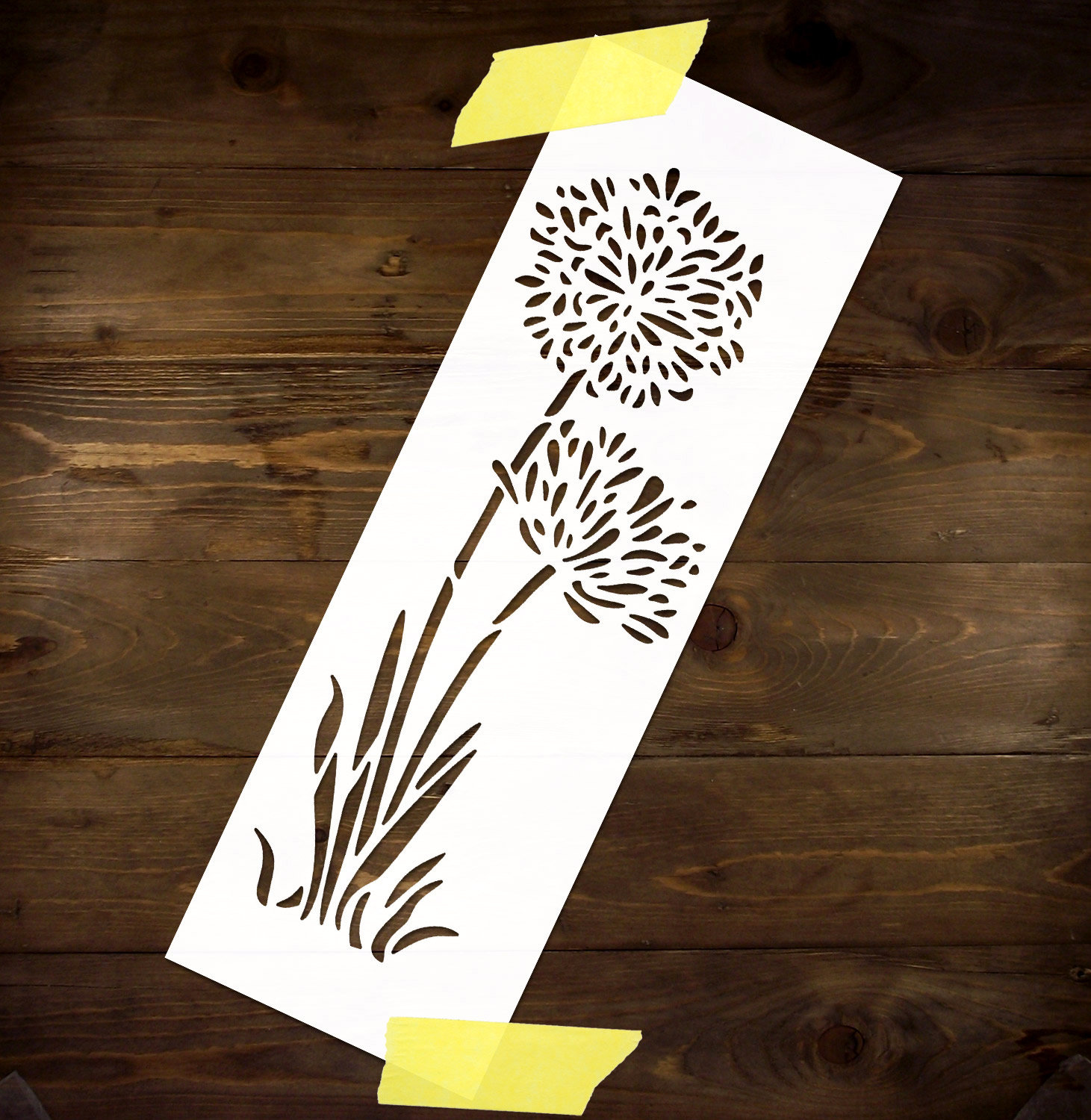 Dandelion Flower Stencil Reusable DIY Craft Mylar Stencil - Etsy