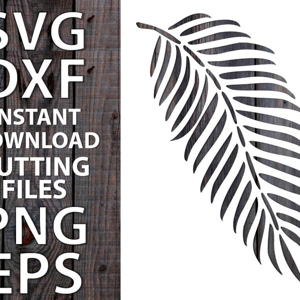 Palm Leaf Stencil - Etsy
