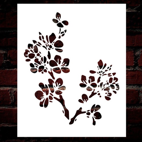 Apple Tree Blooming Stencil Reusable DIY Craft Mylar Stencil - Etsy
