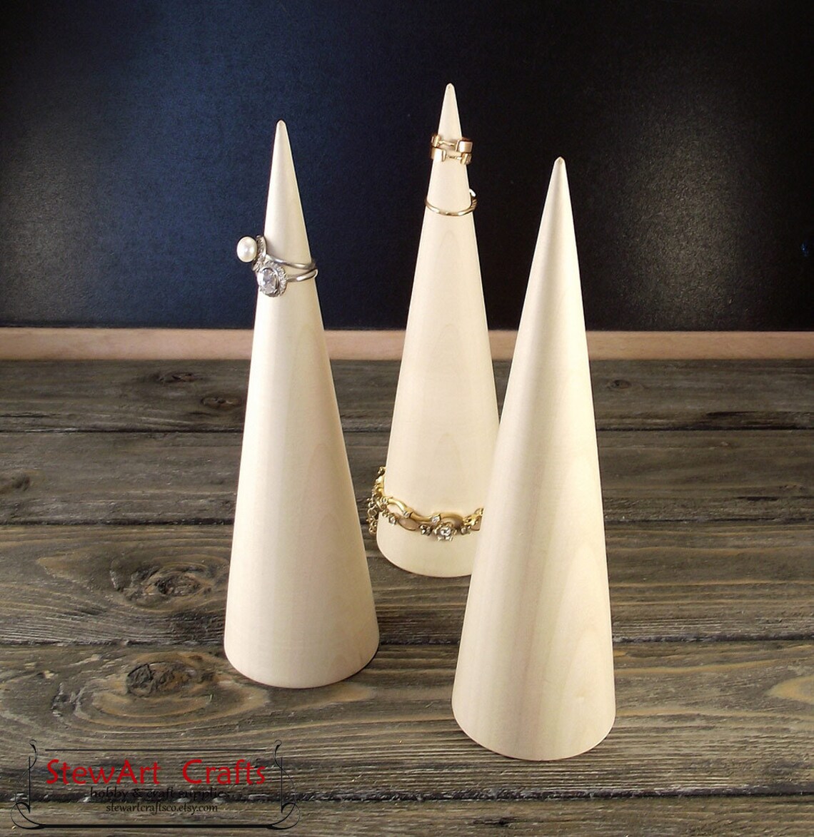 Big Wooden Cones 5 6 8 Wooden Ring Cones - Etsy