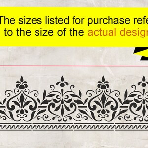 Delicate Border Stencil Reusable DIY Craft Mylar Stencil - Etsy