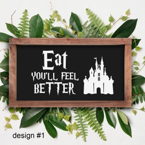 Eat, You’ll Feel Better Sign Kitchen Wall Decor Farmhouse Self Sitter ...