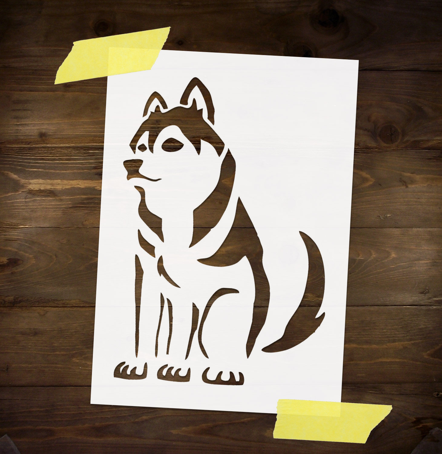 Husky Stencil Reusable DIY Craft Mylar Stencil for Paint Home - Etsy