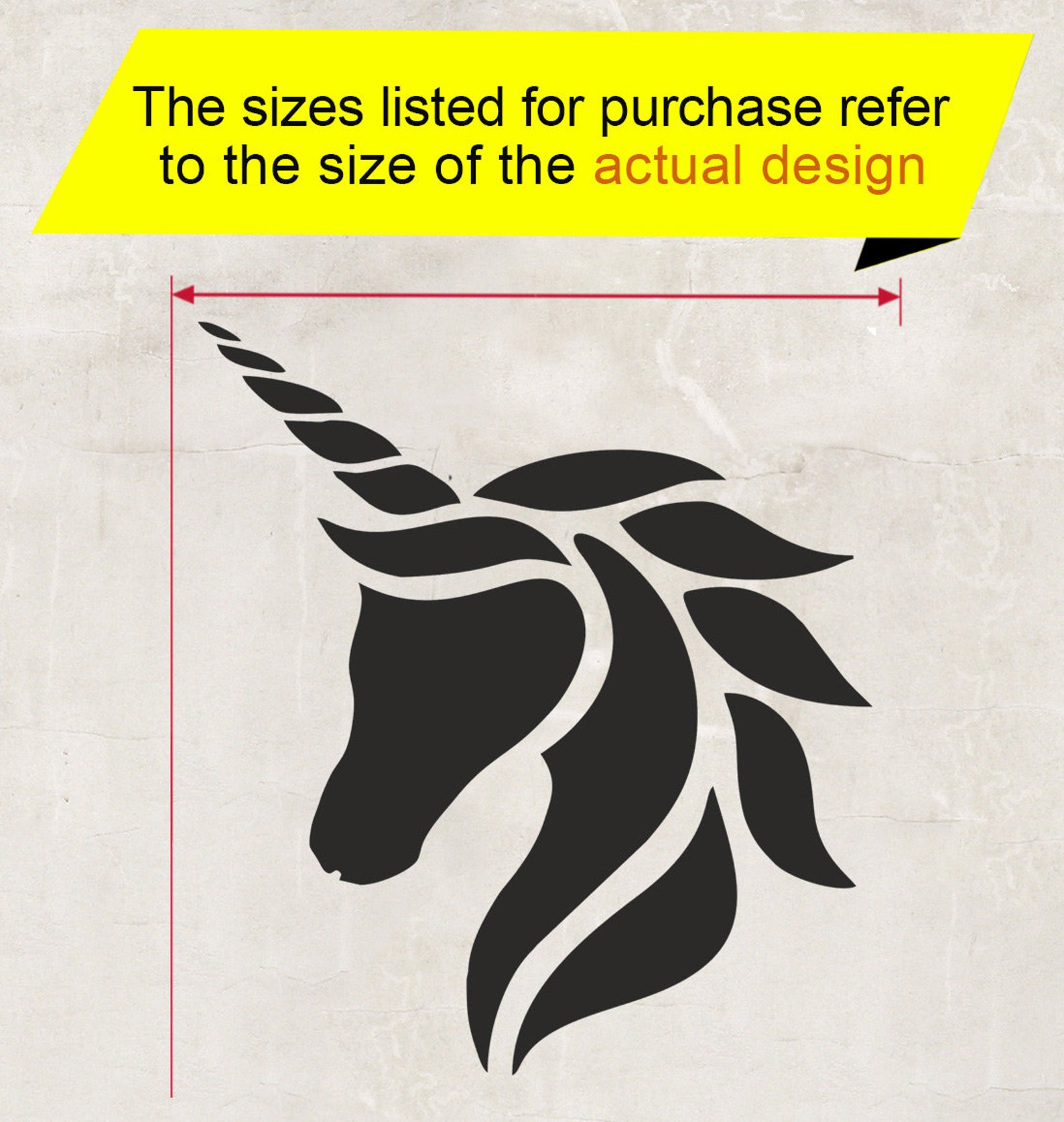 Unicorn Head Stencil Reusable DIY Craft Mylar Stencil Home - Etsy